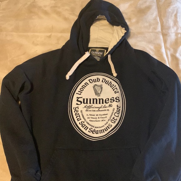 Guinness | Shirts | Guinness Mens Black Hoodie Large Runs A Bit Small ...
